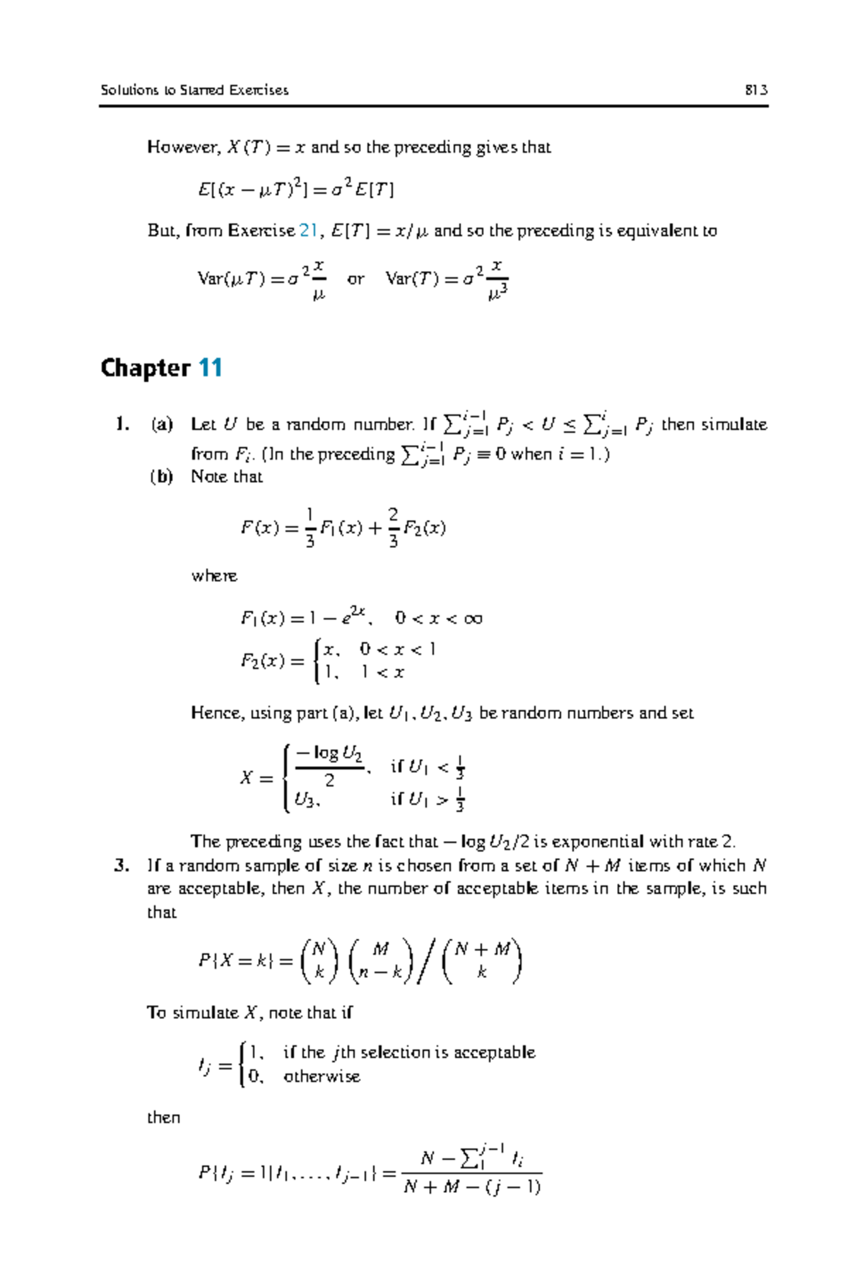 Introduction to Probability Models (Sheldon MRoss) (12th ed)11 - Solutions to Starred Exercises ...