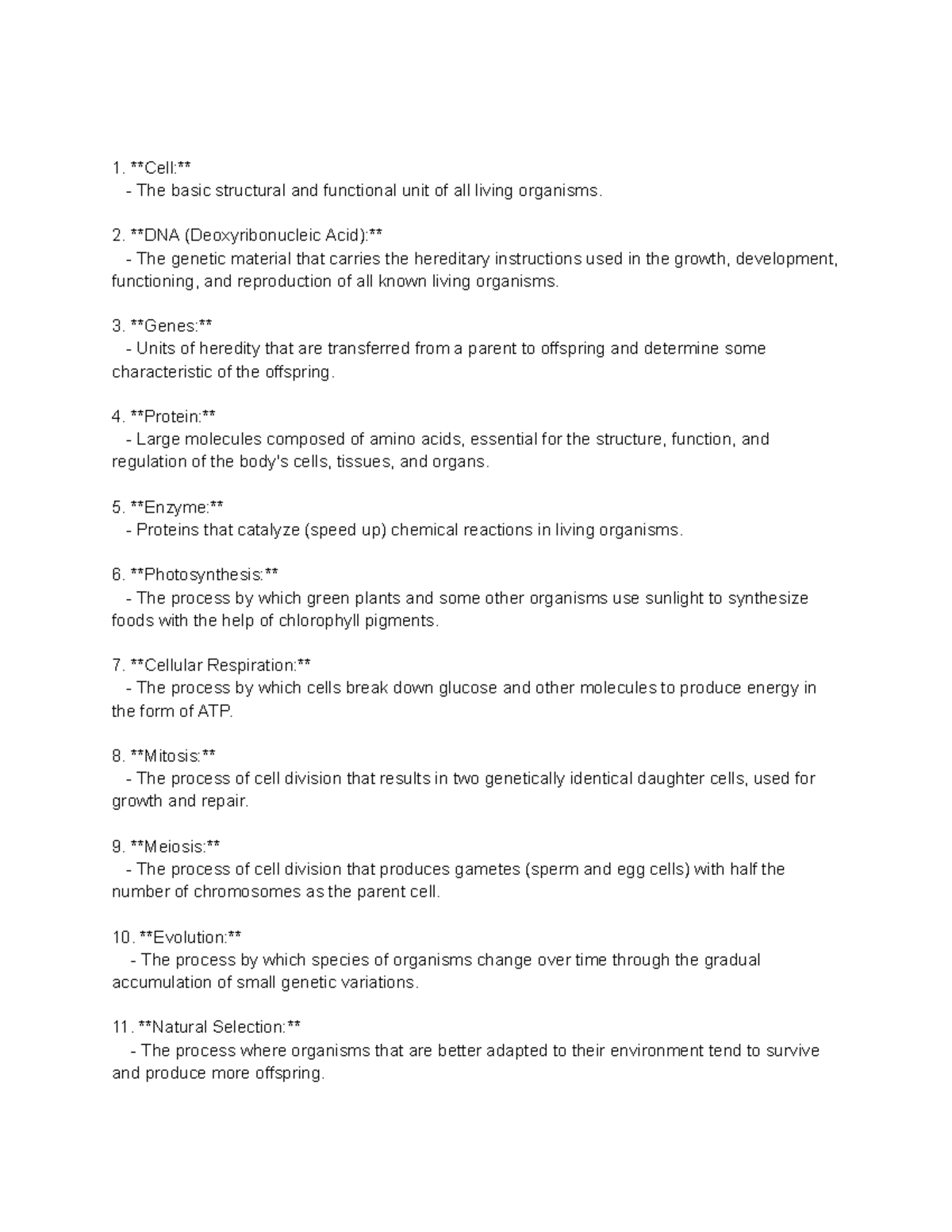 Biology note - Notes - Cell: The basic structural and functional unit ...