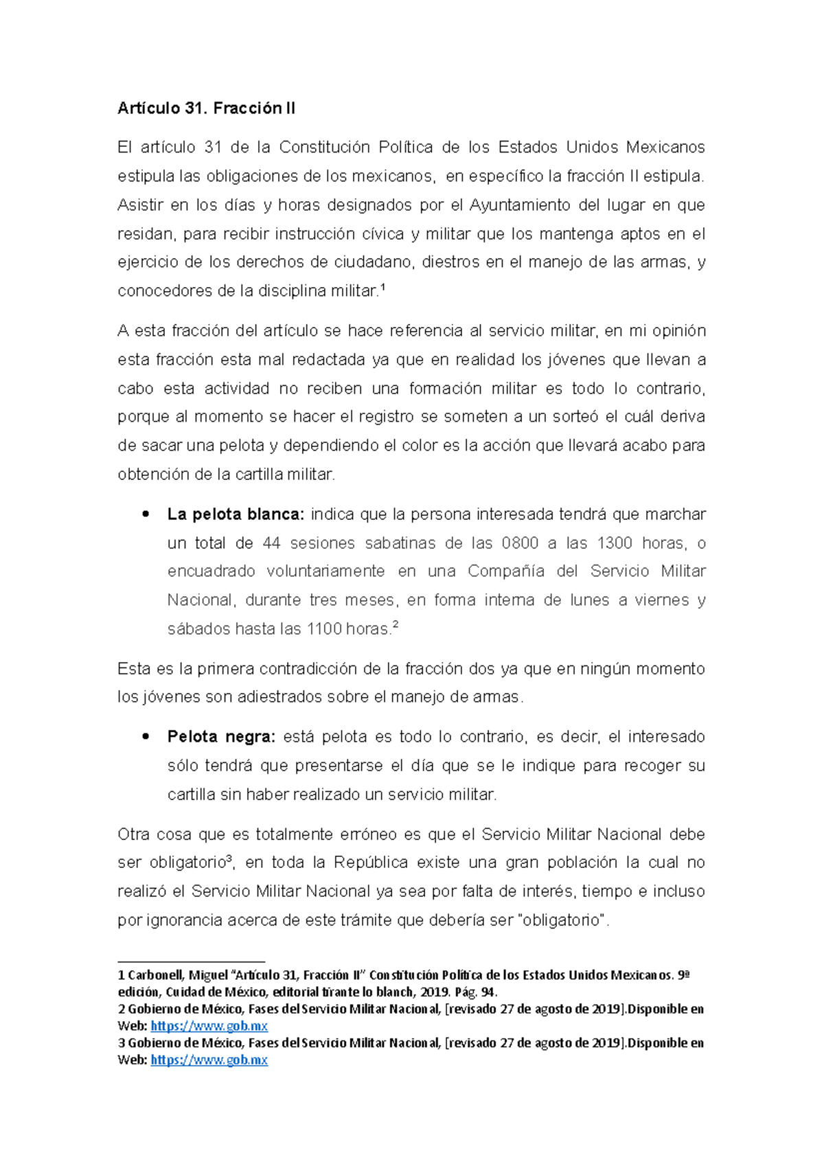 Derechos Humanos - Nota: 9 - Artículo 31. Fracción II El artículo 31 de ...