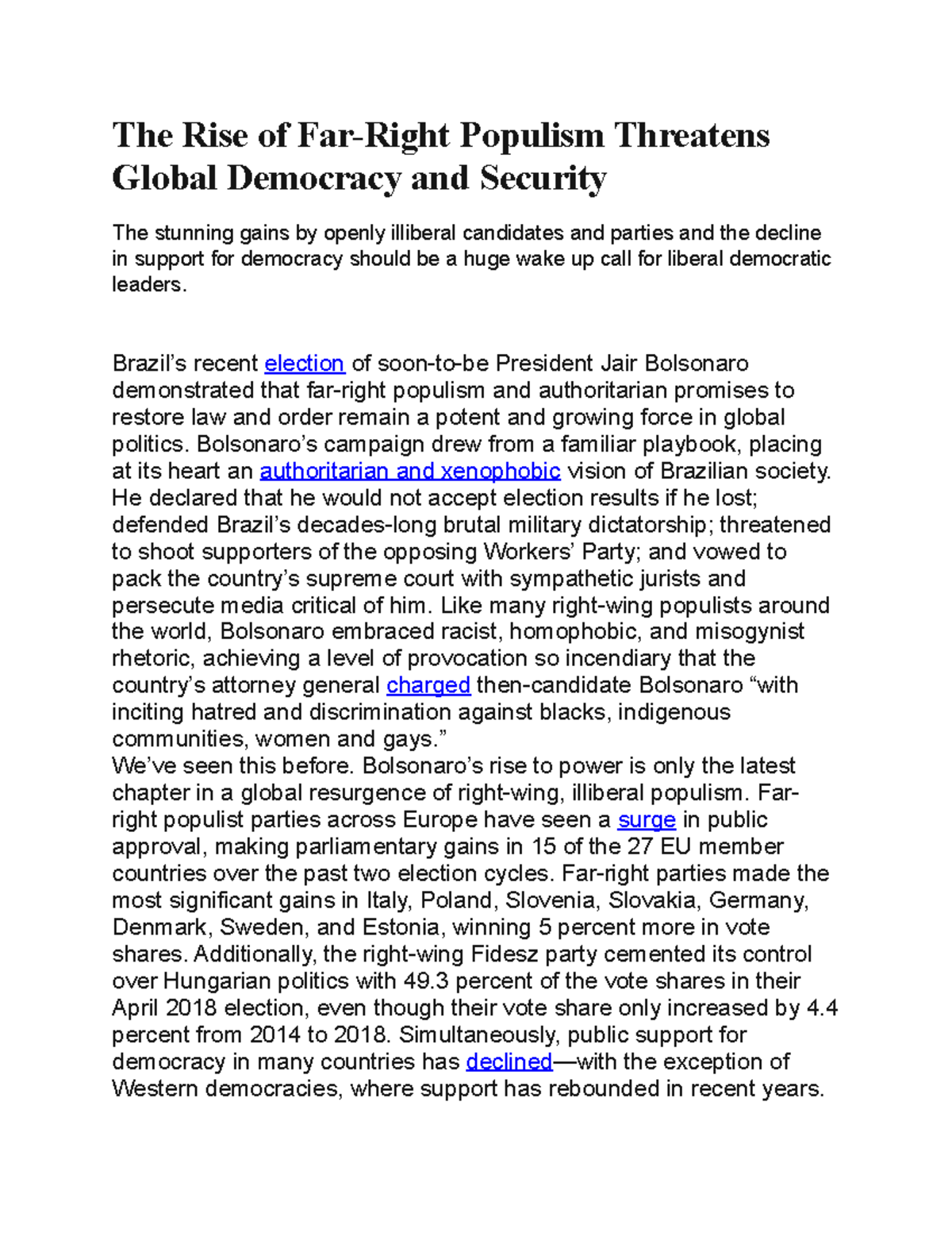 The Rise of Far - talking about influence of political right - The Rise ...