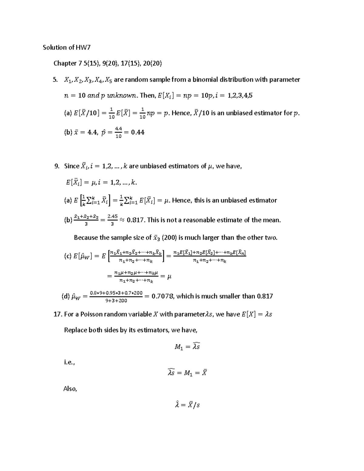 Solutions Of Hw7 Sp2019 Warning Tt Undefined Function 32 Solution