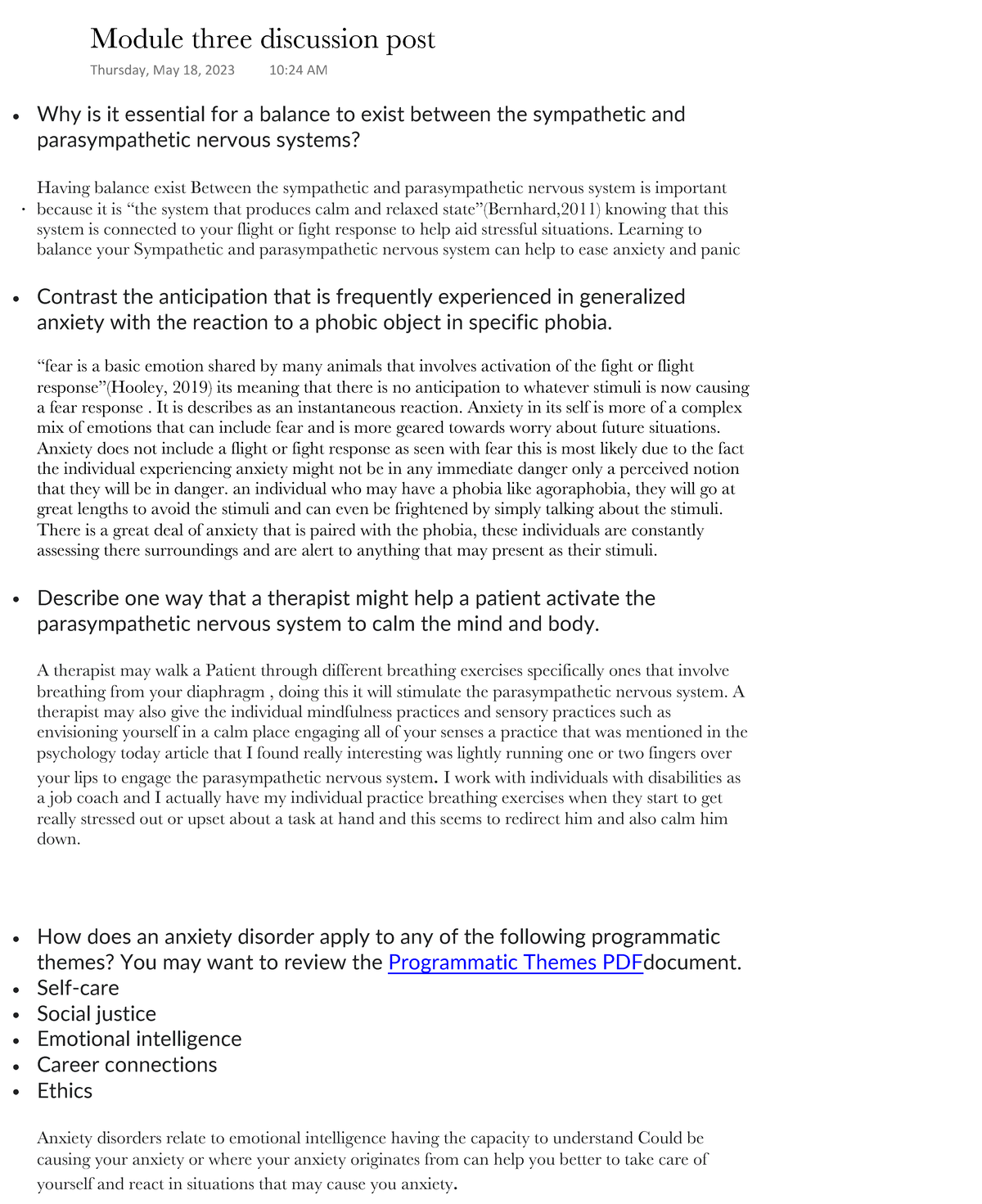 Module three discussion post - Why is it essential for a balance to ...