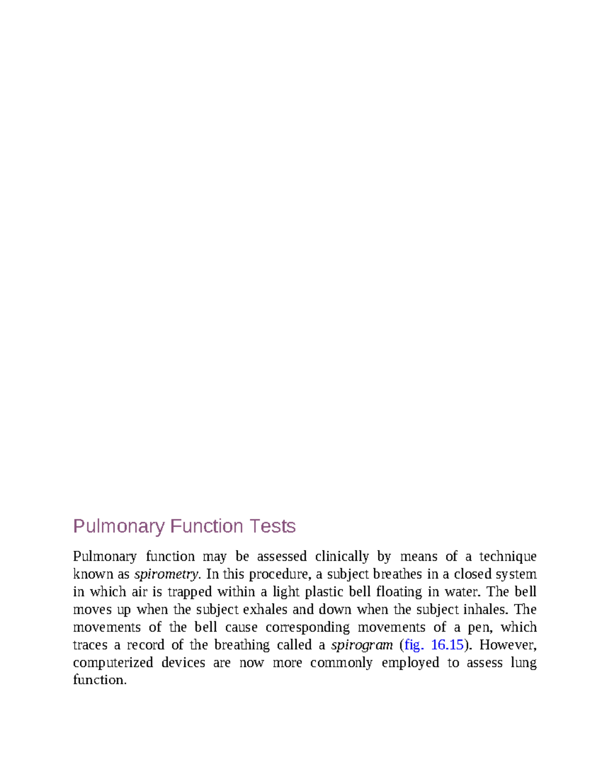 Fox - Respiratory Function - Pulmonary Function Tests Pulmonary ...