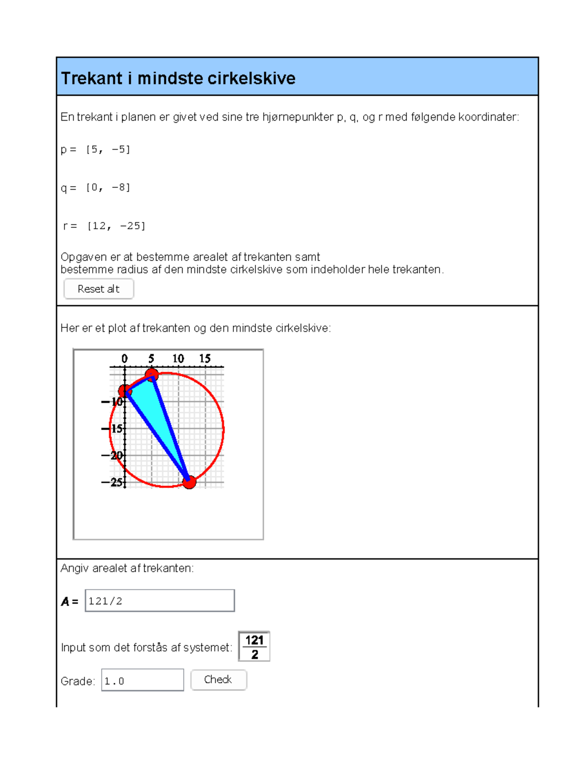 Hj1 opg9 Trek Inskriv - 1. Afleveringsopgave i Differentialgeometri og parametrisk design på DTU ...