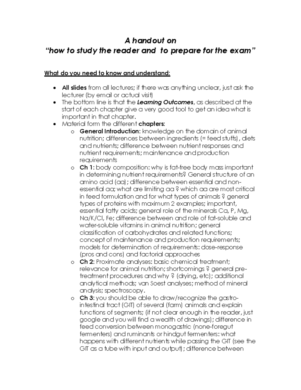 how to study PAN - A handout on “how to study the reader and to prepare ...