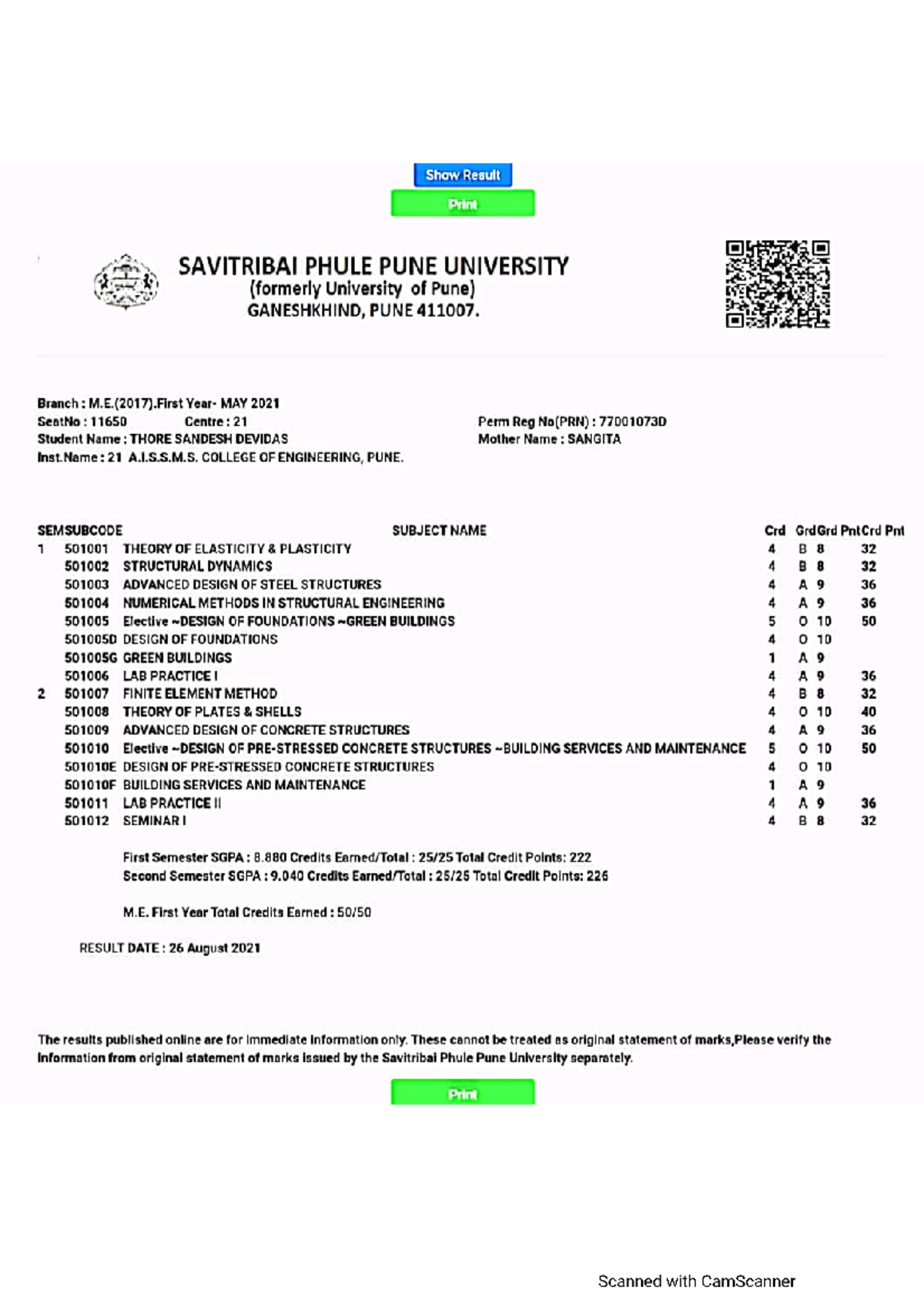 Result - Okay - Computer Engg - Studocu