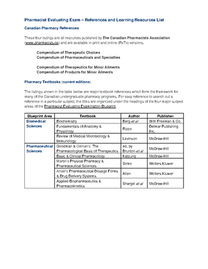 PEBC EE Sample Questions - Sample Questions Pharmacist Evaluating ...