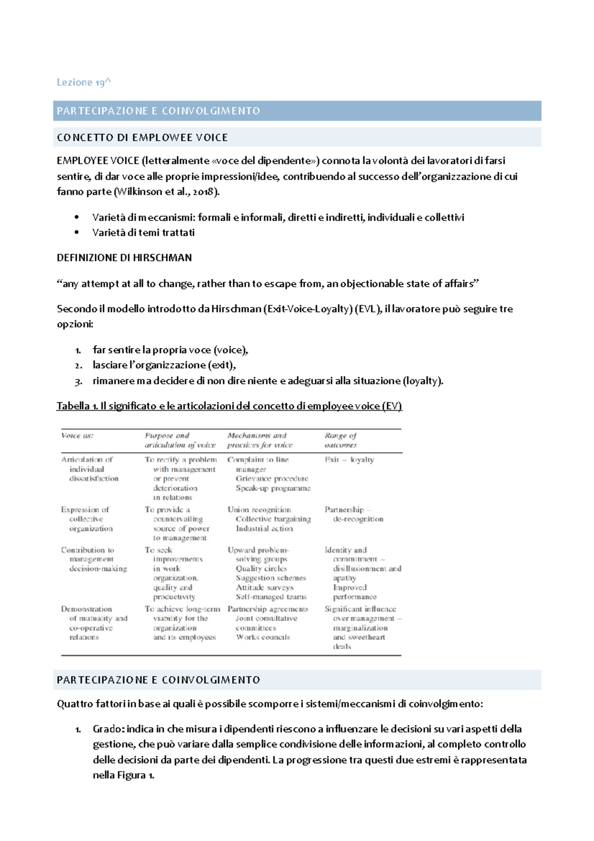 Risorse Umane PT - appunti presi a lezione integrati con slide ...