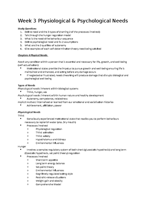 PSY205 Motivation and Emotion Task 1 Part 1 Sorck Diary - PSY205 - USC ...