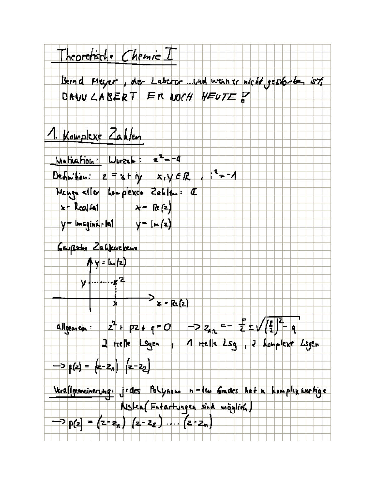 Theoretische Chemie 1 Skript - Ö - Studocu