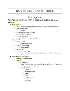Child Psychology Notes Exam 1 - 8/17/17 CHILD PSYCHOLOGY Theories What ...