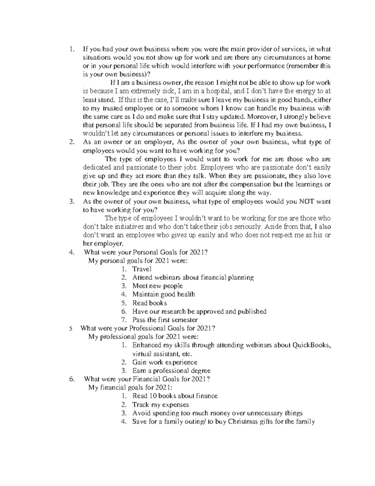 Q and a - sample questions and answers from human resource - If you had ...