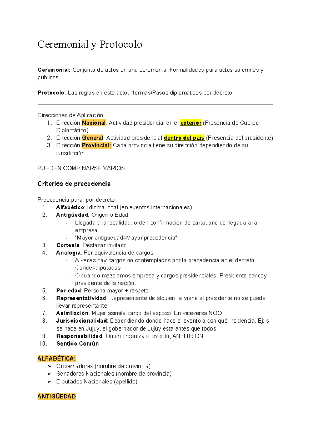 Documento sin título (12) - Ceremonial y Protocolo Ceremonial: Conjunto de actos en una ...