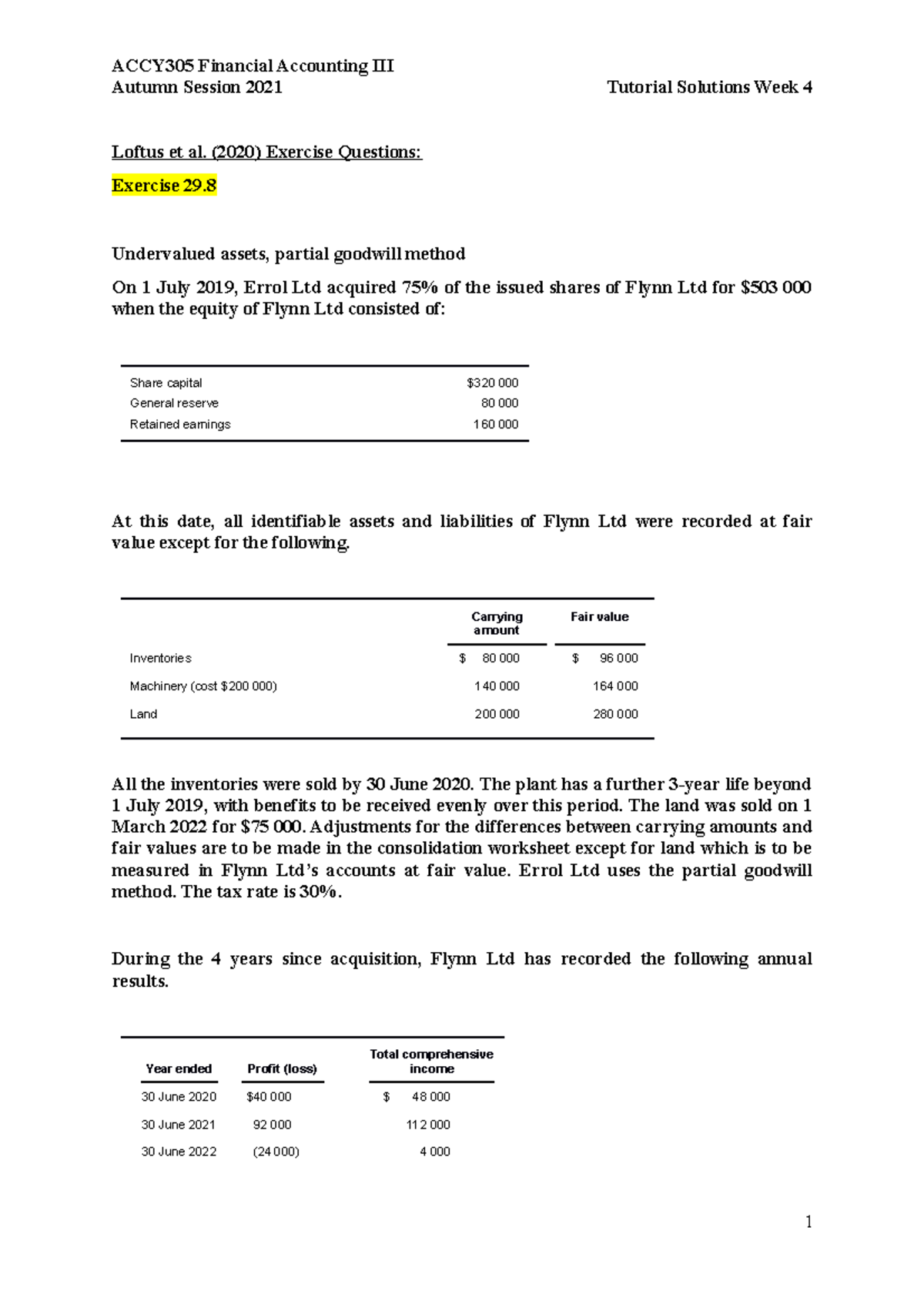 Week 4 Tutorial solutions - Autumn Session 2021 Tutorial Solutions Week ...