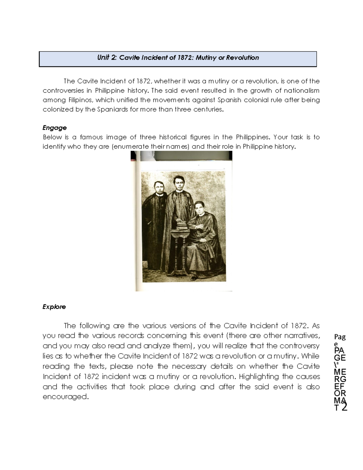 Cavite Mutiny - GO GO GO - Unit 2: Cavite Incident of 1872: Mutiny or ...