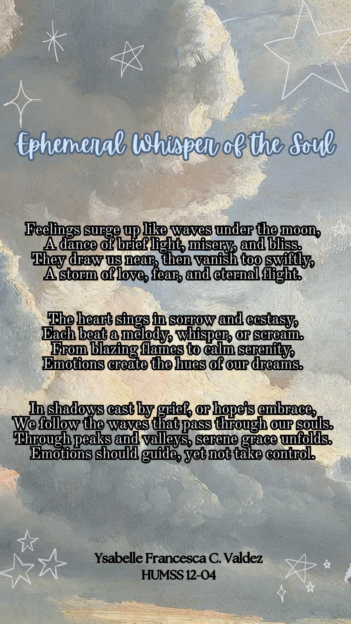 Poem - just a poem - Ephemeral Whisper of the Soul Feelings surge up ...