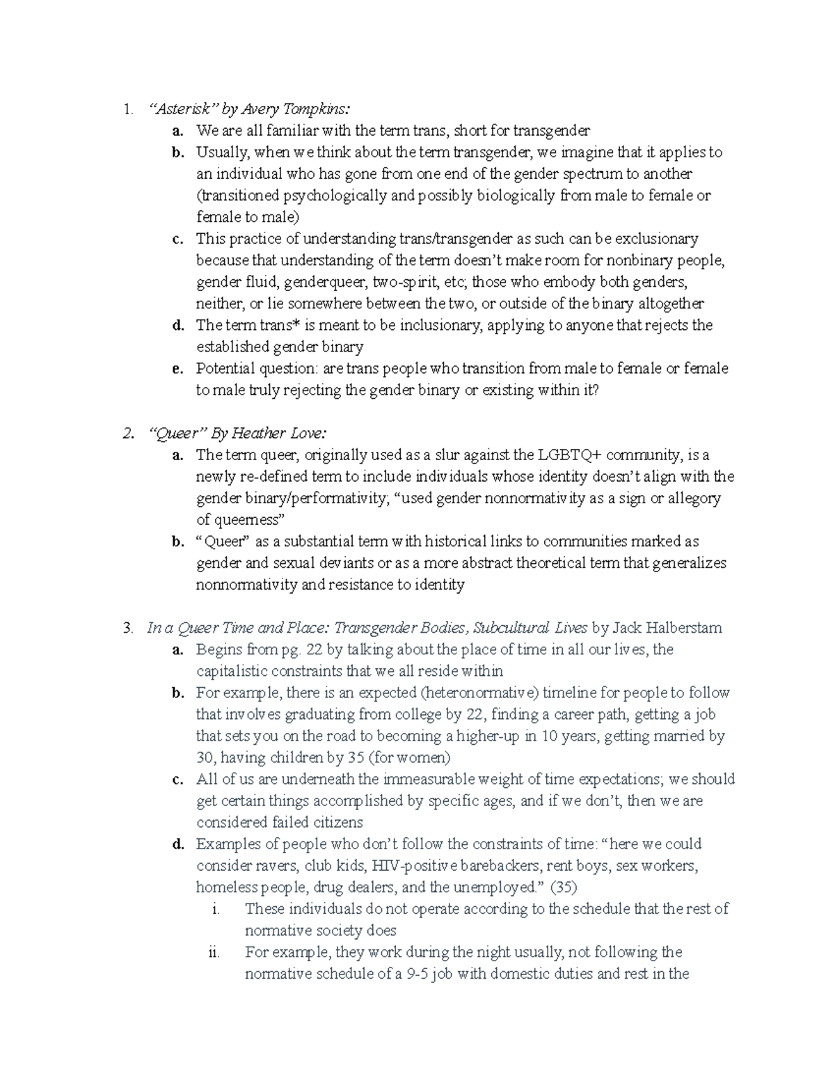Discussion Facilitation - “Asterisk” by Avery Tompkins: a. We are all ...