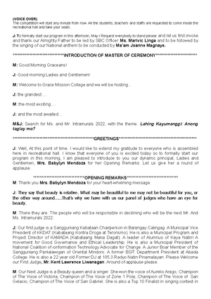 Program-FOR- Intramurals-sir-aldrin - PROGRAM FOR INTRAMURALS – Plan A ...