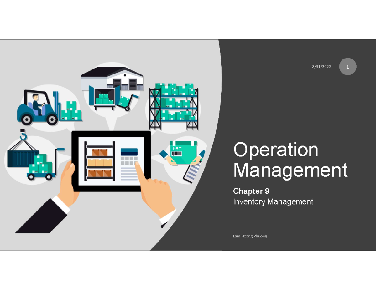 Chapter 9 - Oki - Operation Management Chapter 9 Inventory Management 1 ...