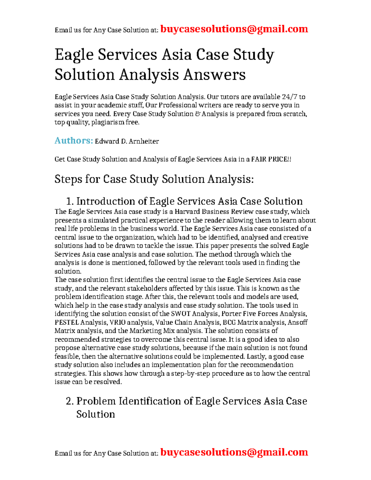 Eagle Services Asia Case Study Solution Analysis - Our tutors are available 24/7 to assist in ...