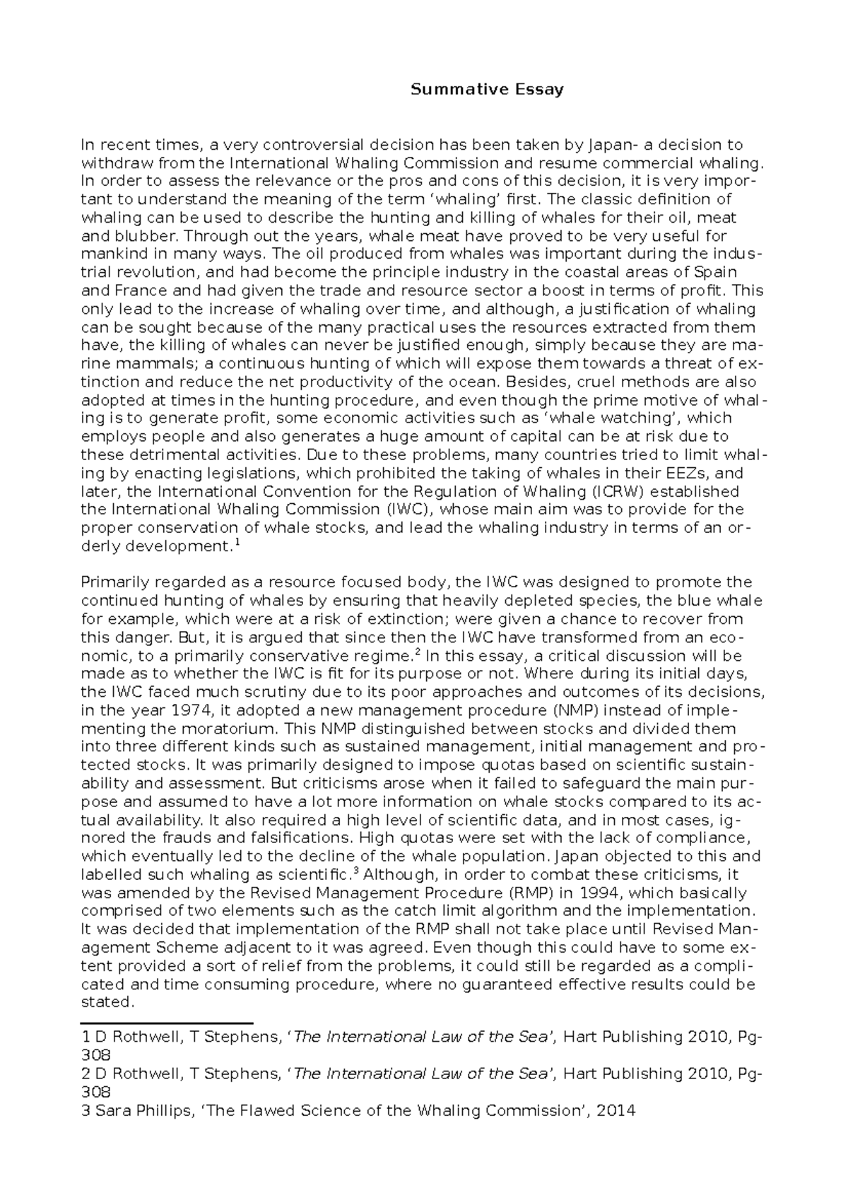 Lots Summative Essay - Grade: A- Summative Essay In recent times, a ...