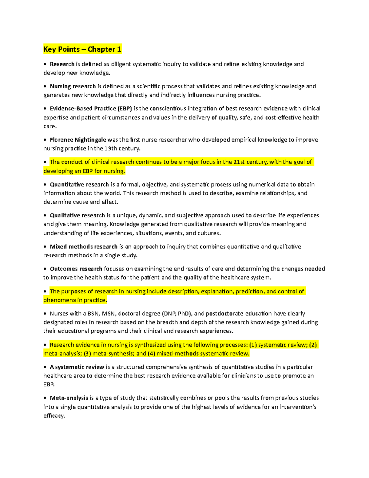Exam 1 Key Points 1 2 3 7 14 Student Guide - Key Points – Chapter 1 ...