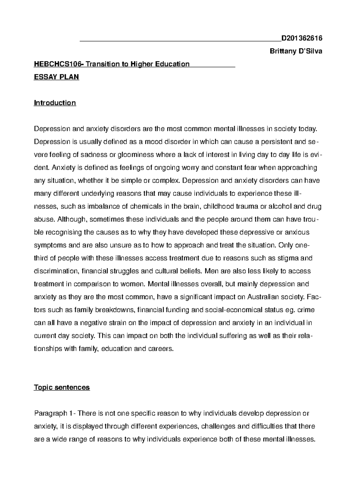 Britts-assignment - Bias in Psychology and the setbacks - D201362616 ...