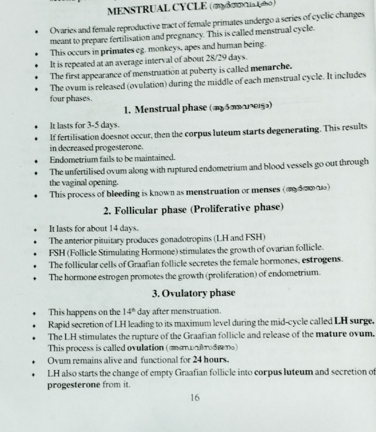 Menstrual cycle - It's a lecture notes - Ba Honuors History - Studocu