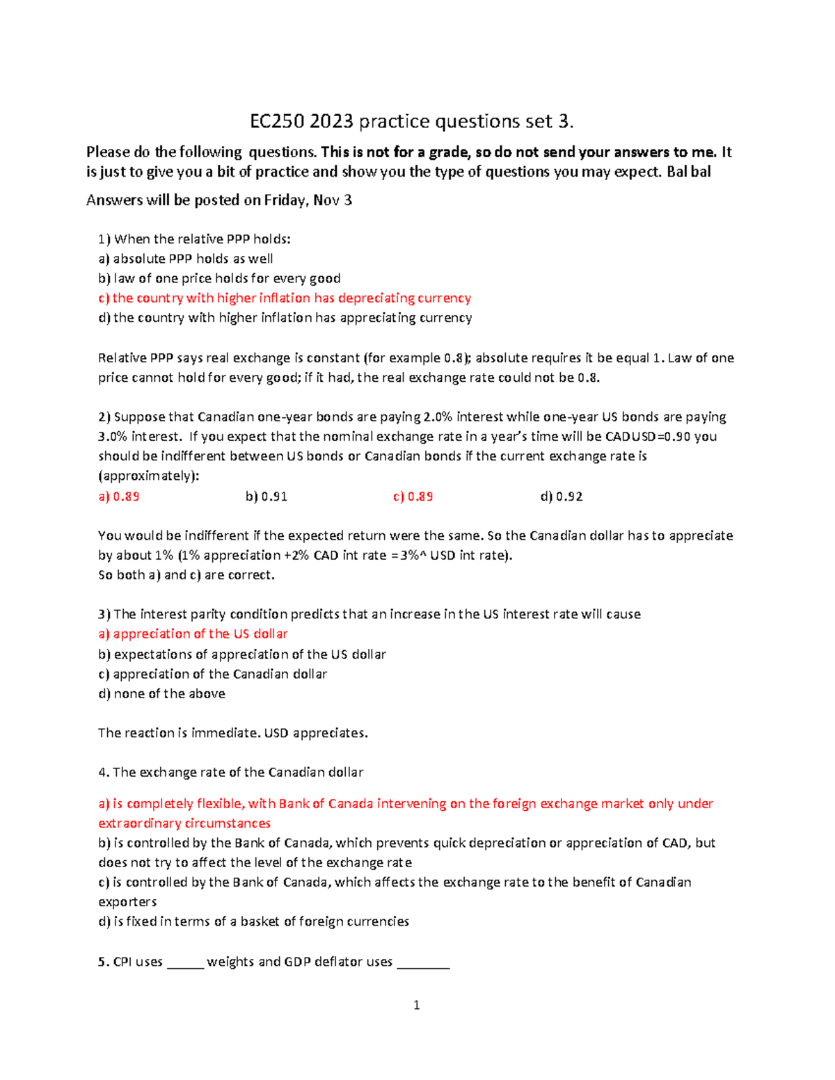 EC250 2023 Practice questions set 3 with answers and explanations ...