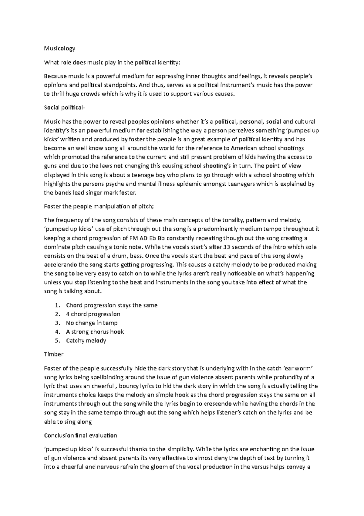 Musicology - how does society change around music - Musicology What ...