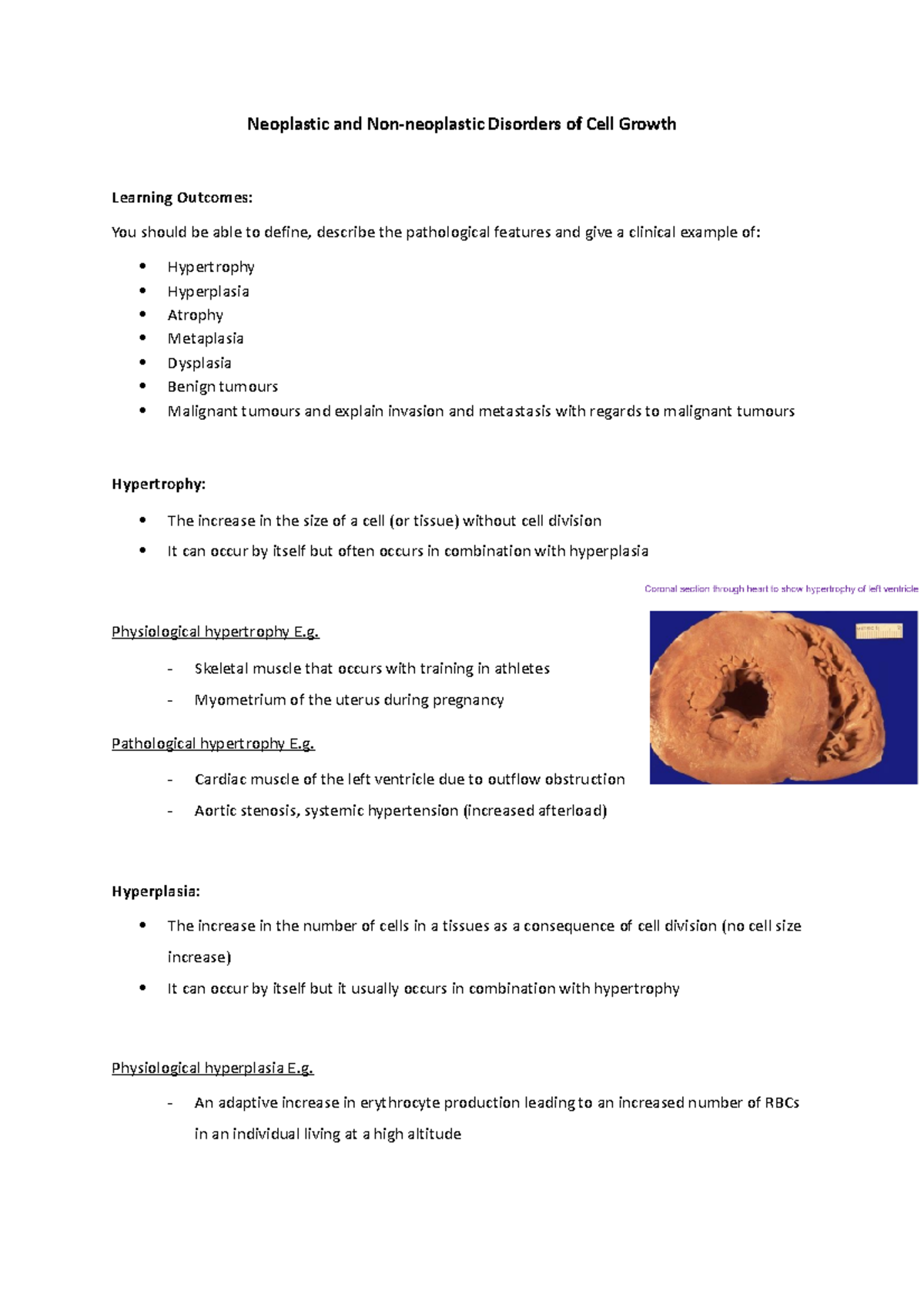 Neoplastic and Non-neoplastic disorders of Cell Growth - MED-MB-S - QUB ...