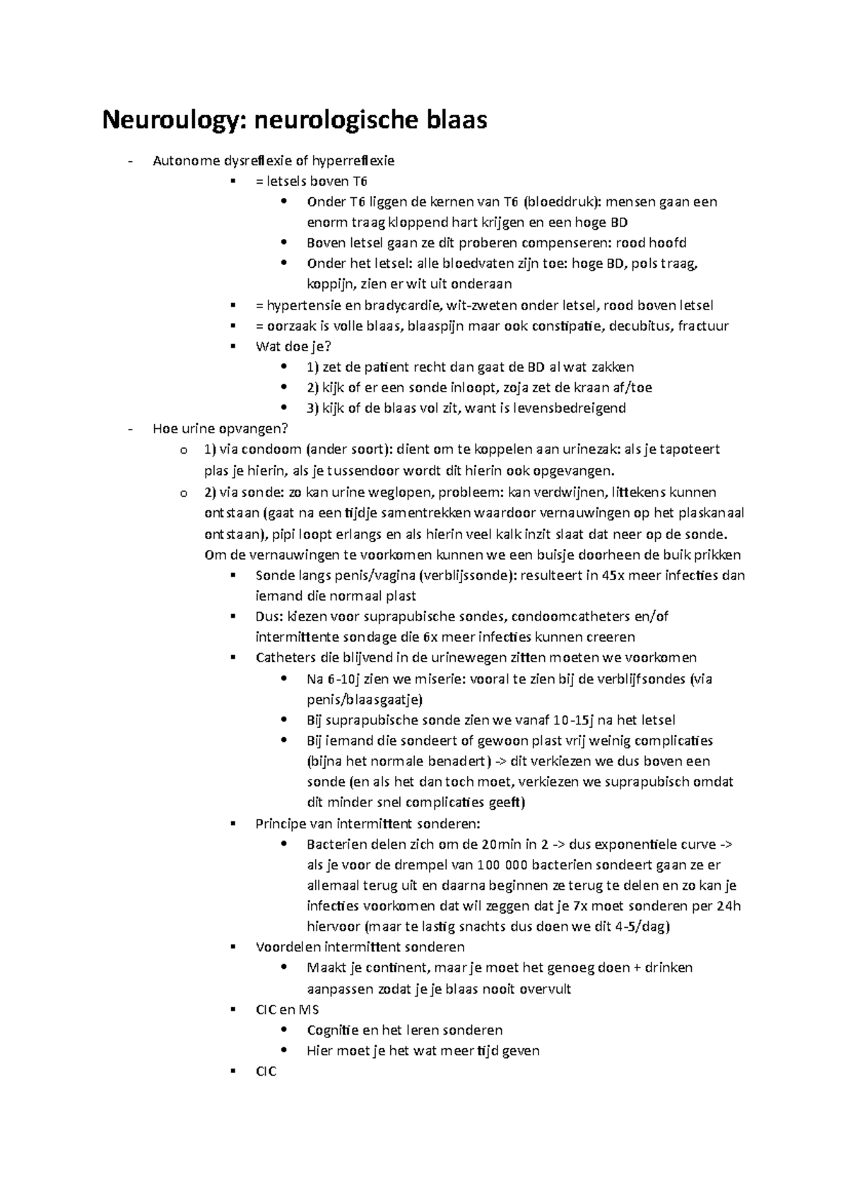 Les 2 uro gynaeco Everaert - Neuroulogy: neurologische blaas Autonome ...
