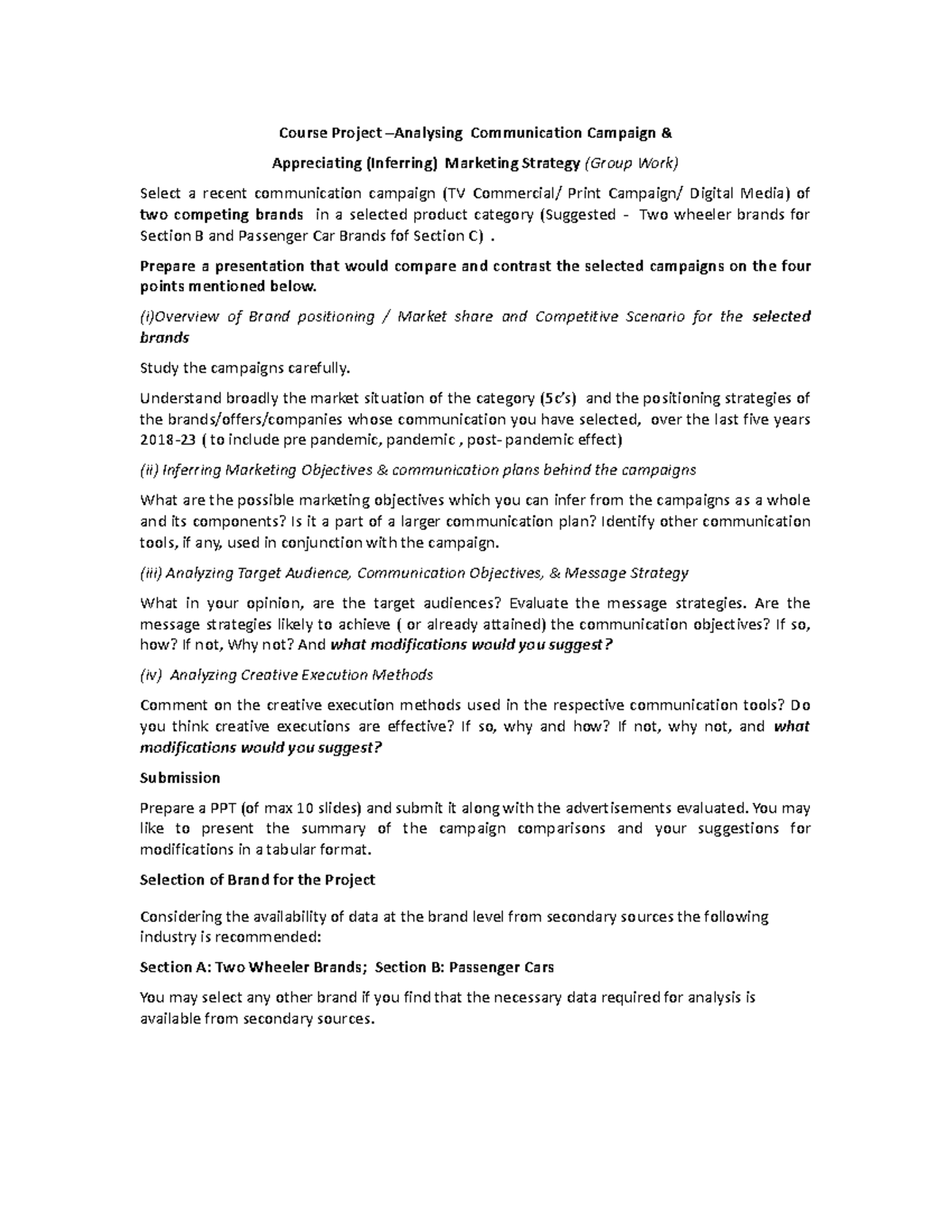 MM - Project Guidelines acbb9aa819d5a3ce5b783bf441dbd3e4 - Course ...