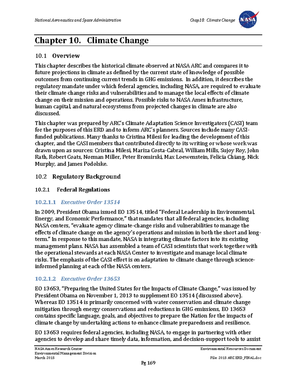 10 Climate Change - NASA Ames Research Center Environmental Resources ...
