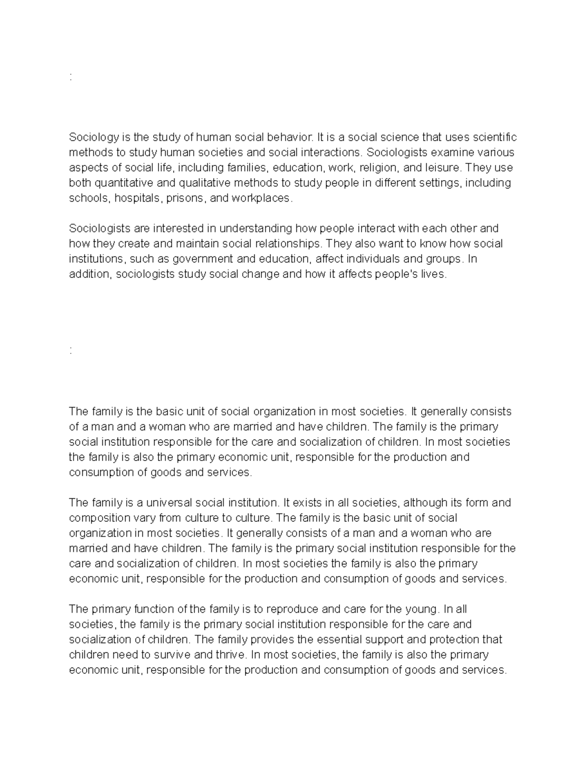 SOC416 course outline - : Sociology is the study of human social ...