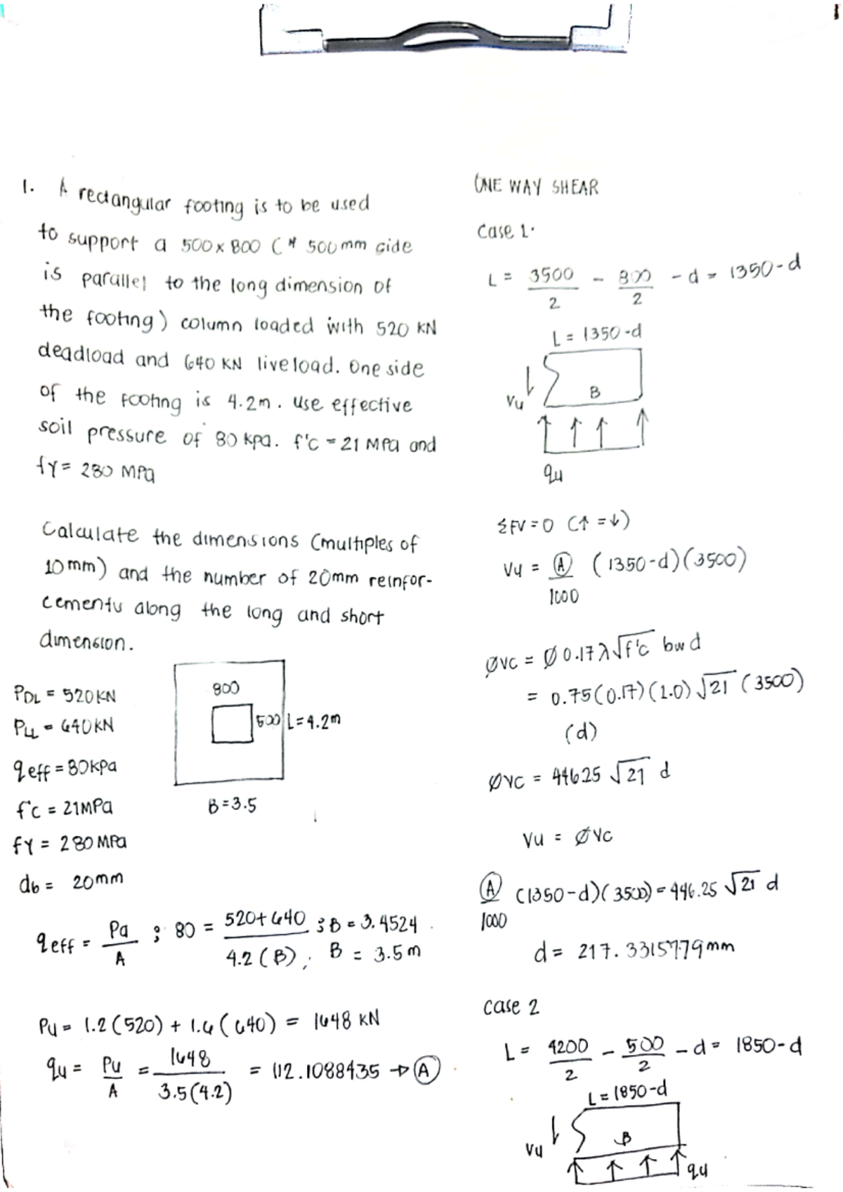 Design Rectangular Foundation - Bachelor of Science in Civil ...