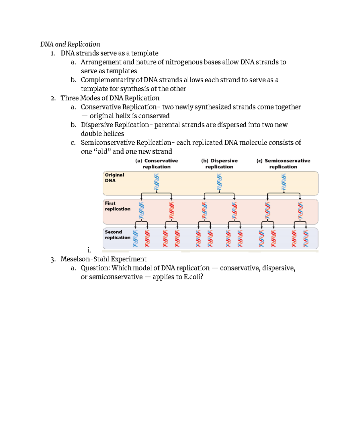 Ch. 10 & 11 DNA and Replication - DNA and Replication 1. DNA strands ...