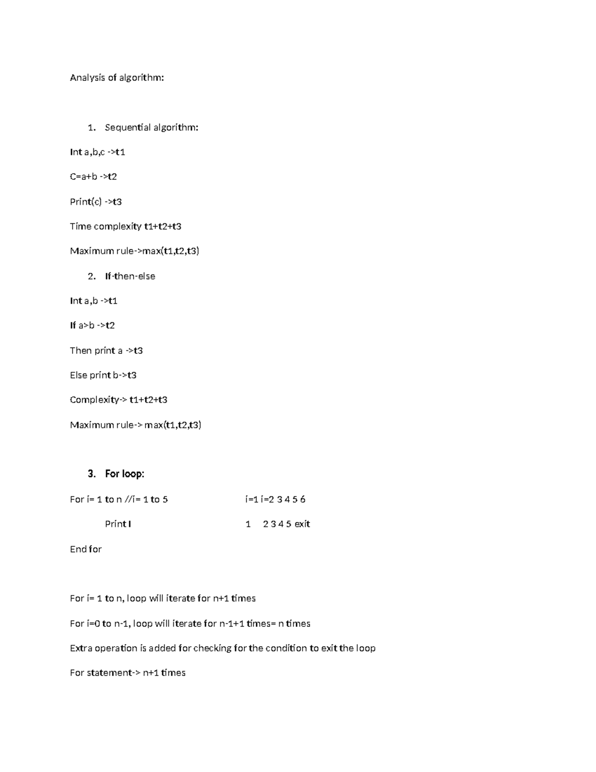 Analysis Of Algorithm Sequential Algorithm Int Abc T Cab T 5847