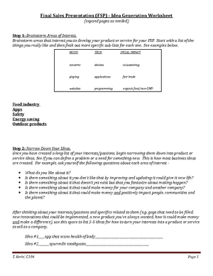 X170 Innovation Paper - Essay assignment for X170 Summer Course - X170 ...