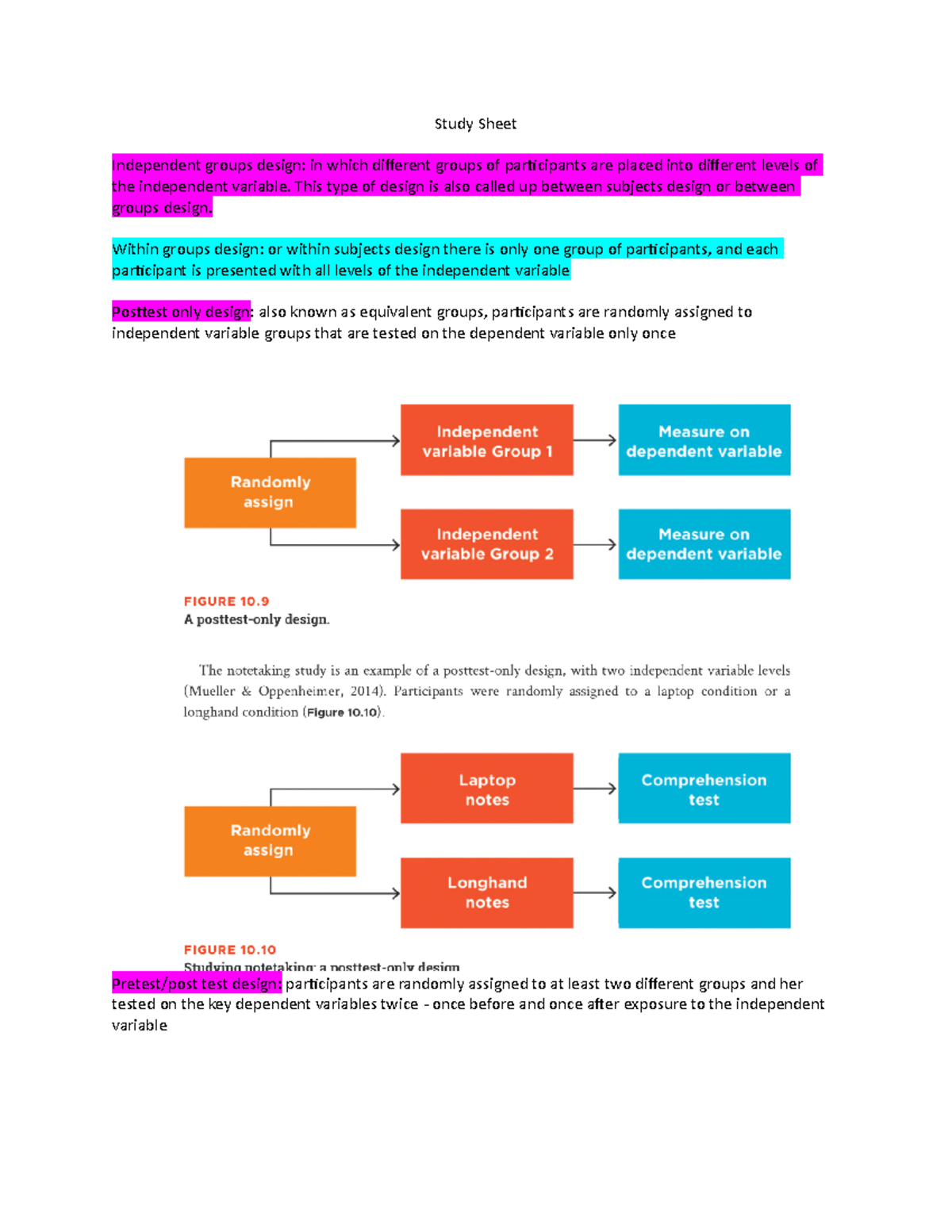Strengths And Weaknesses Of Independent Groups Design Psychology ...
