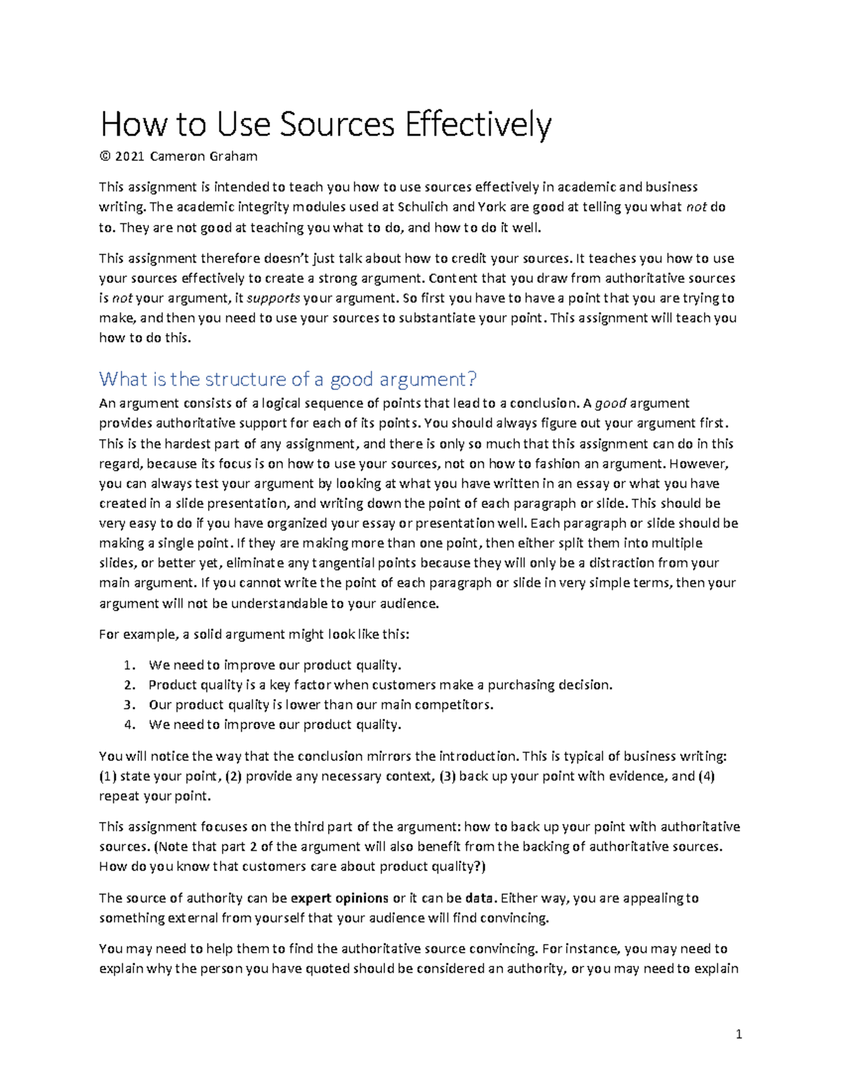 How to use sources effectively - The academic integrity modules used at ...