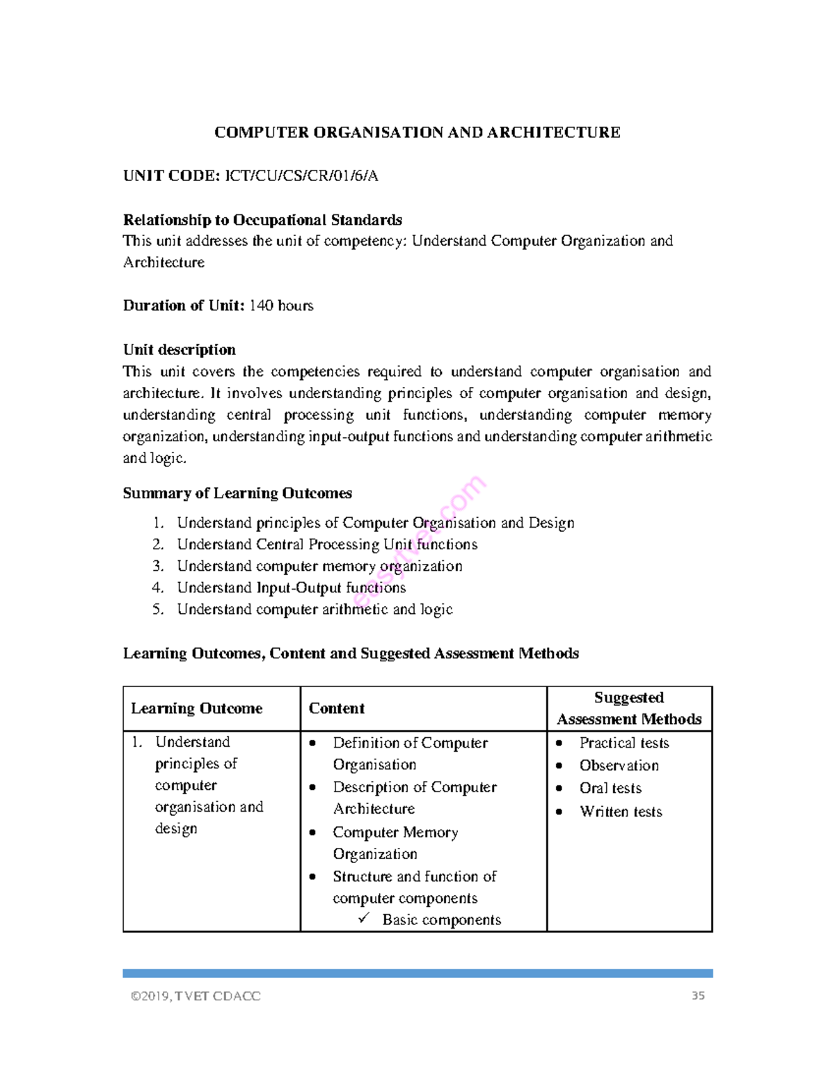 Comp architecture - I need notes for revision - COMPUTER ORGANISATION ...