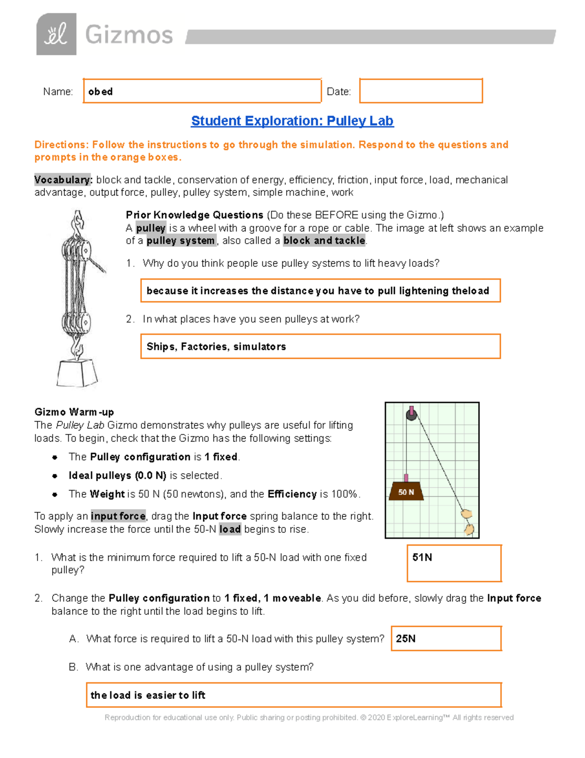 Copy of Module Six Lesson Two Assignment - Name: obed Date: Student ...