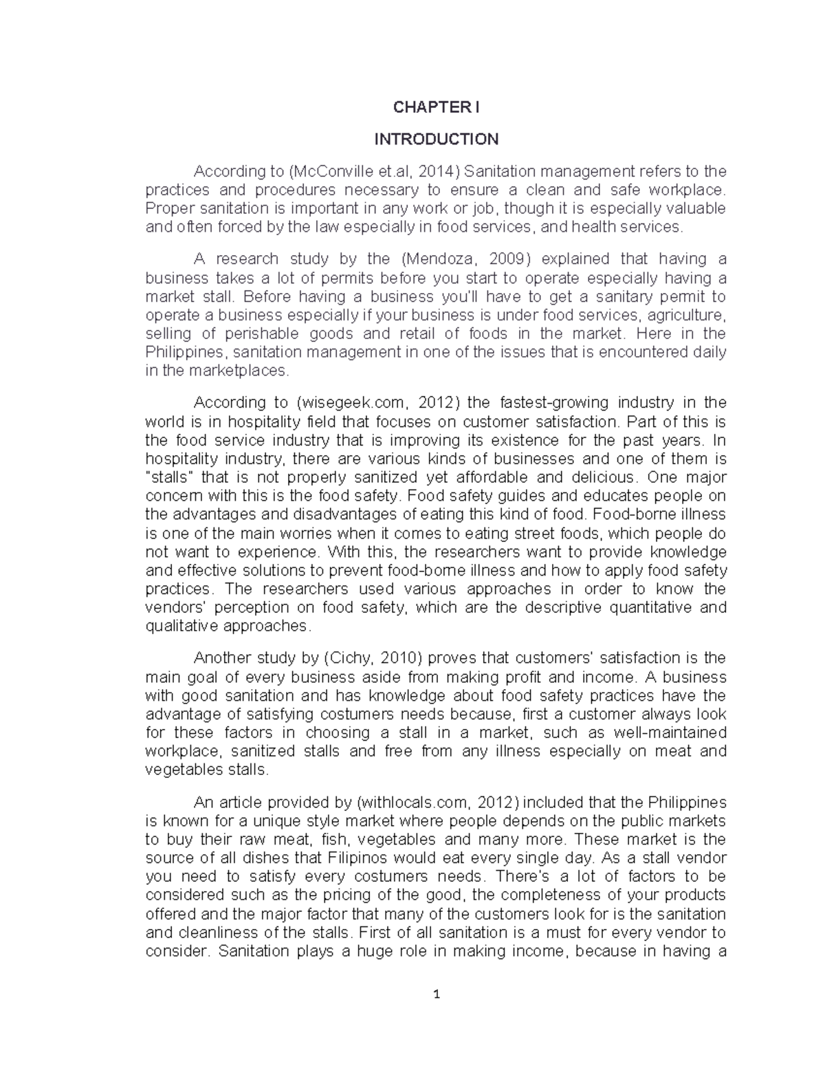 Chapter 1 5 final research paper - CHAPTER I INTRODUCTION According to ...