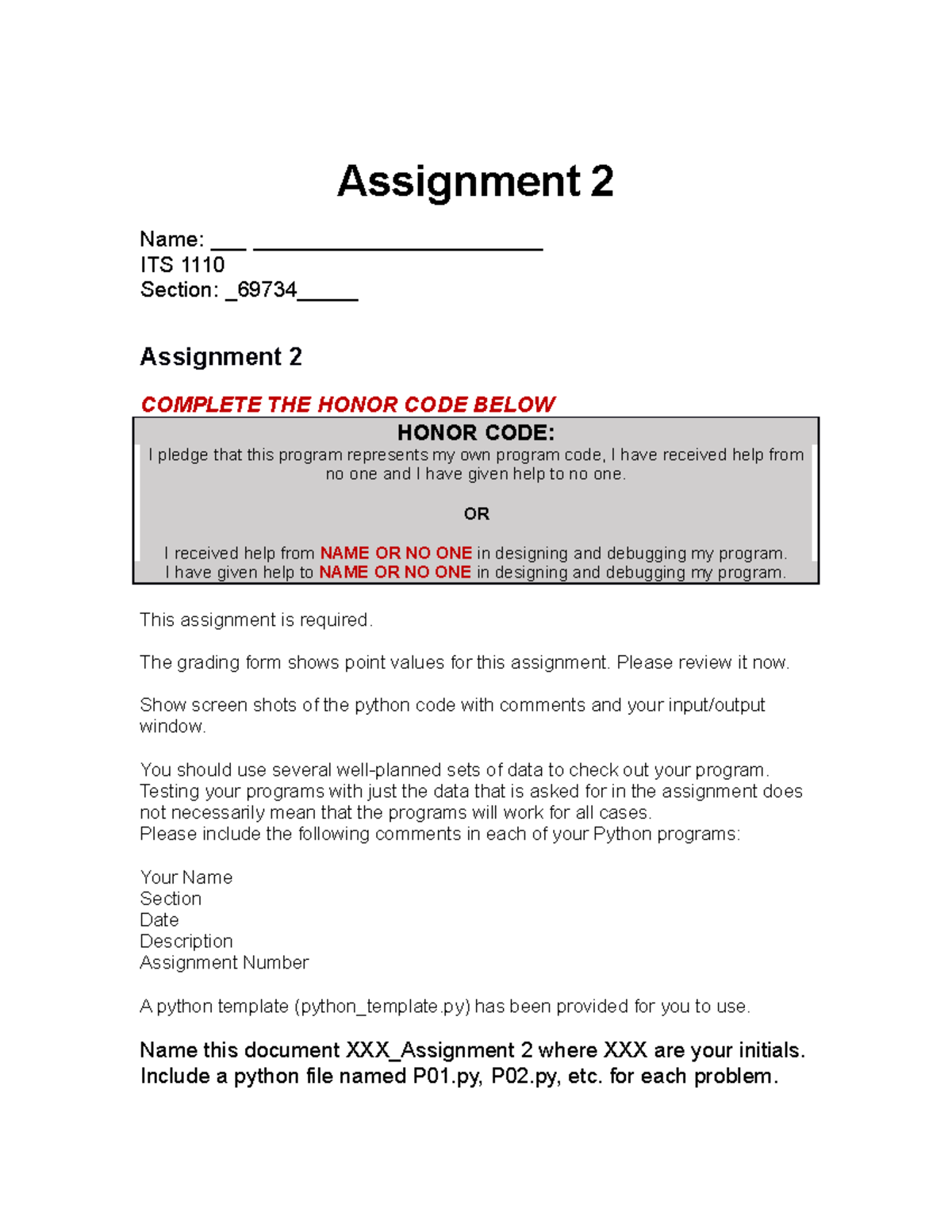 Assignment 2 - CSC-1110 - CSM - Studocu