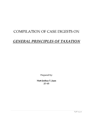 Principles of LGT, RPT and DST - LOCAL TAXATION I. Sour ces a. Local ...
