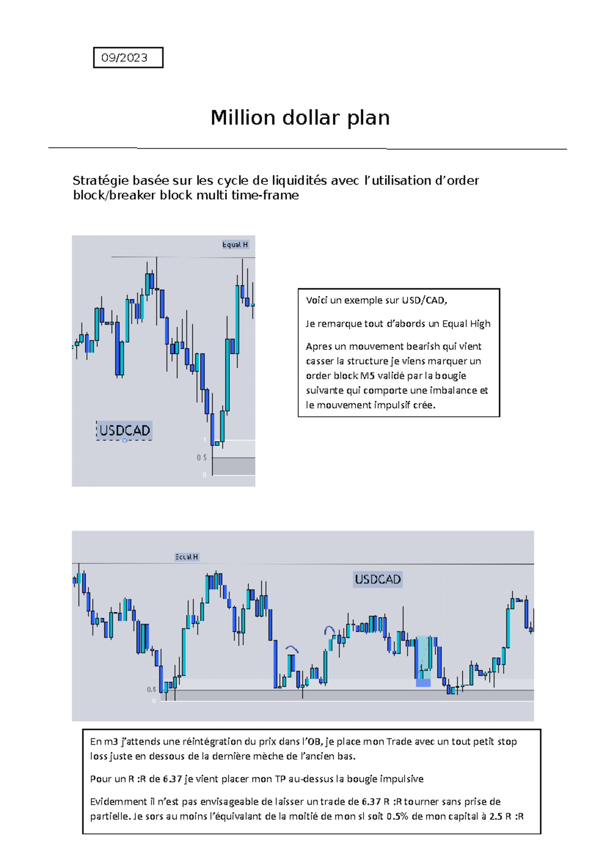 Million dollar plan - STRATEGIE ORDER BLOCK - Million dollar plan Stratégie basée sur les cycle ...