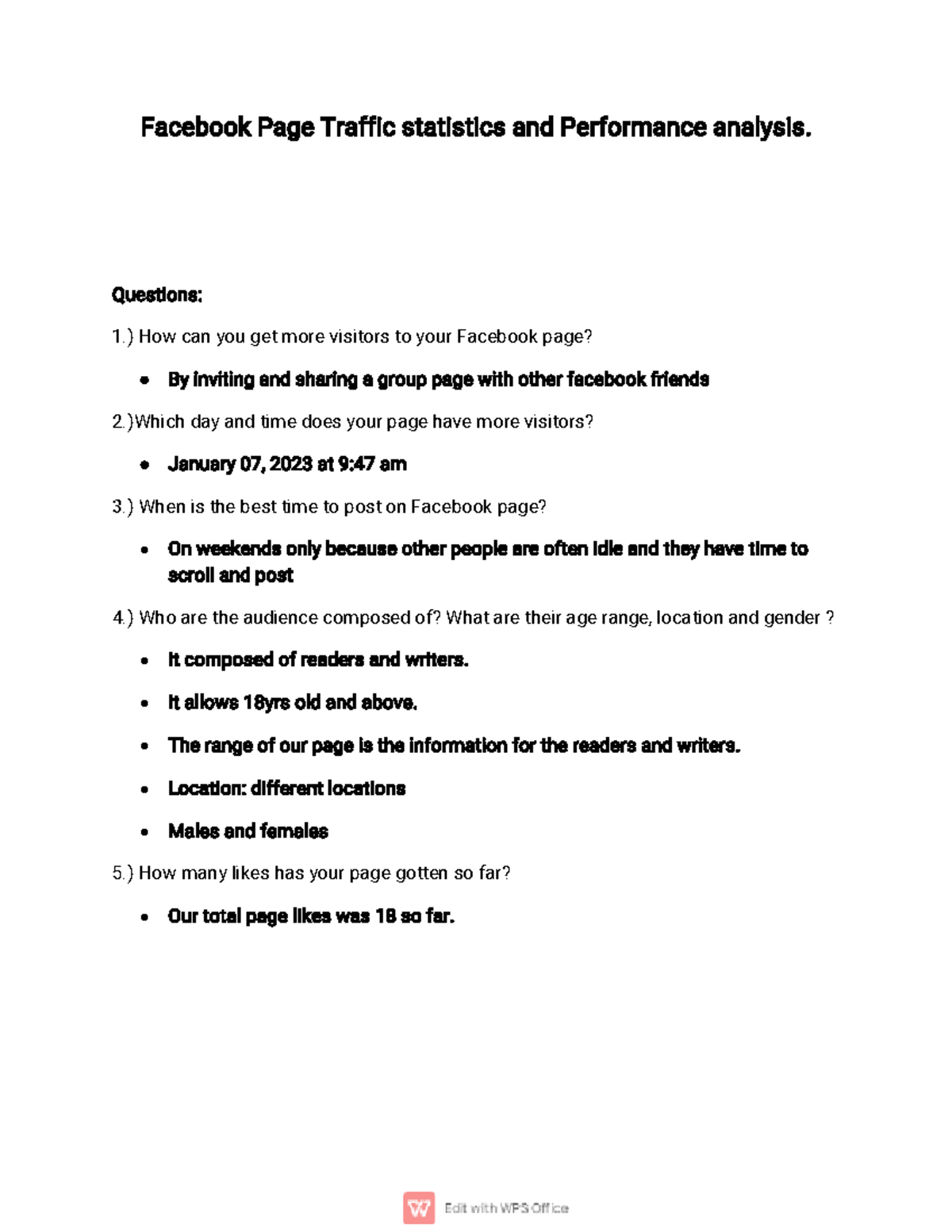 Maybe helpful to u - Facebook Page Traffic statistics and Performance ...