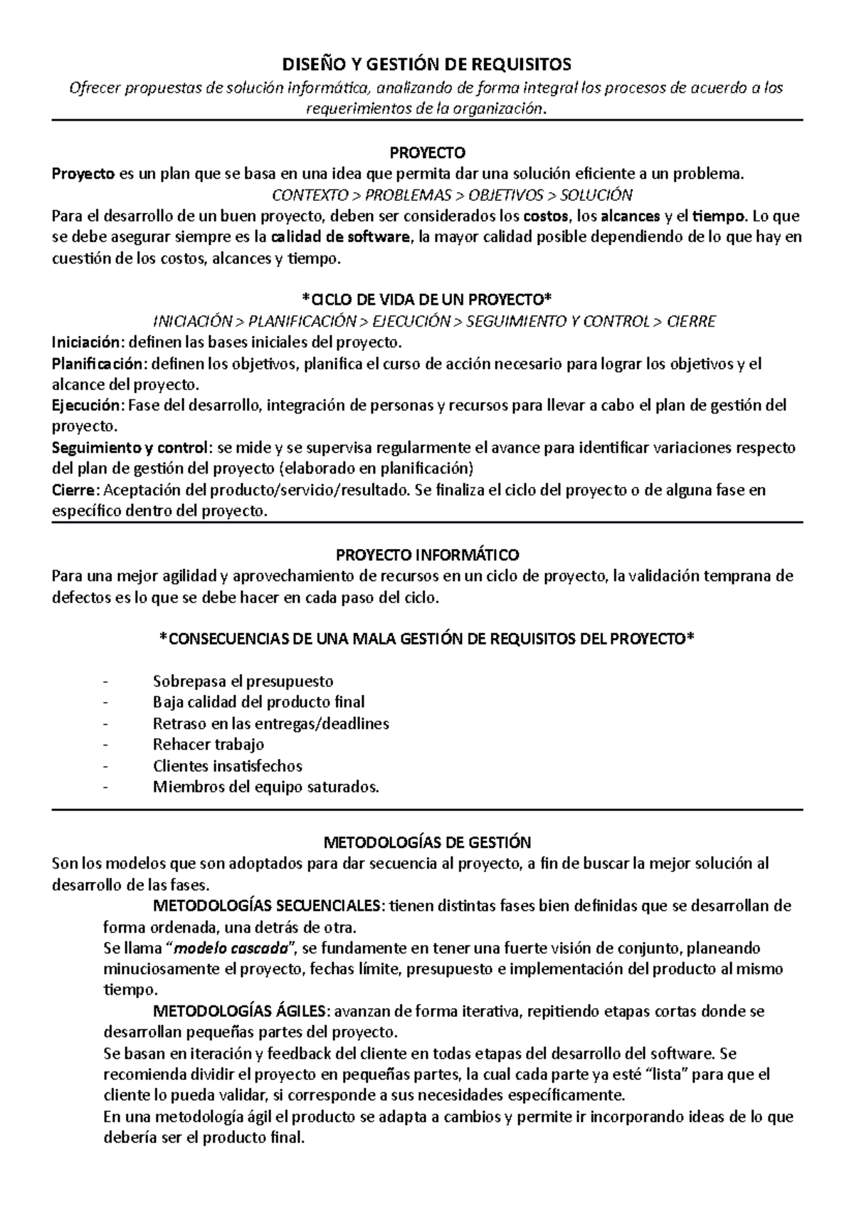 Diseno Y Gestion De Requisitos resumen clases prueba 1 - DISEÑO Y ... Diseno Y Gestion De Requisitos resumen clases prueba 1 - DISEÑO Y ...