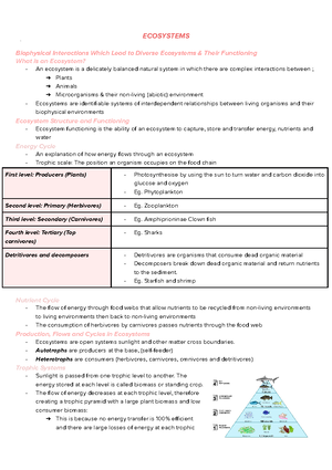 Biomes and food production (use of land for agriculture) - BIOMES AND ...